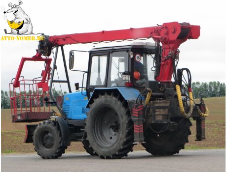OK-5 4444, Belarus (MTZ) 900/920 (Minsk Oblast) License plate Belarus