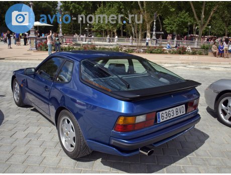 6363 BVD, Porsche 944 , License plates of Spain