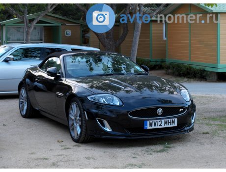 WV12 MHM, Jaguar XKR (Bristol) License plate of the United Kingdom