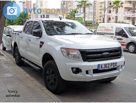 AJ62 PDX, Ford Ranger (Peterborough) License plate of the Great Britain