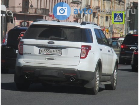 о555кр178, Ford Explorer (St. Petersburg City) License plate Russia