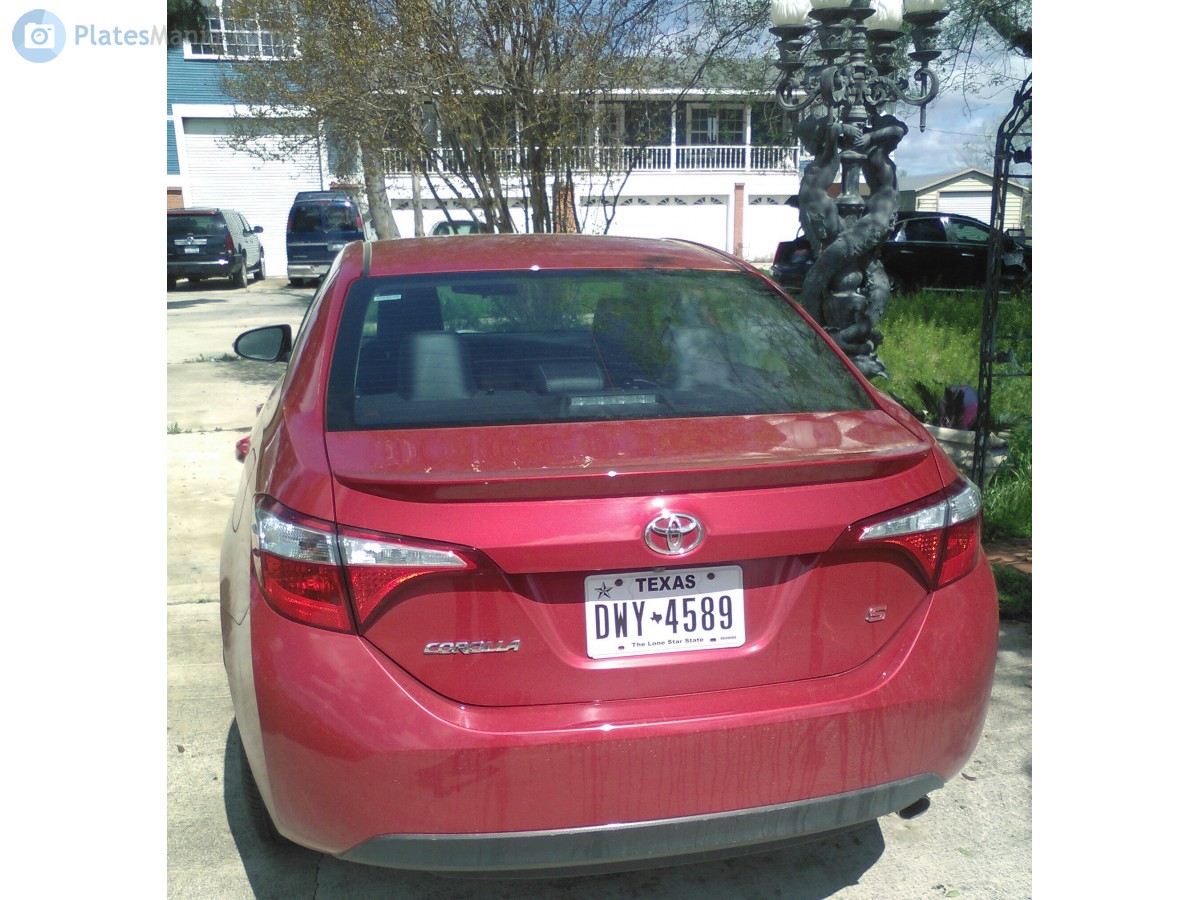 "DWY-4589" photos Toyota Corolla. USA