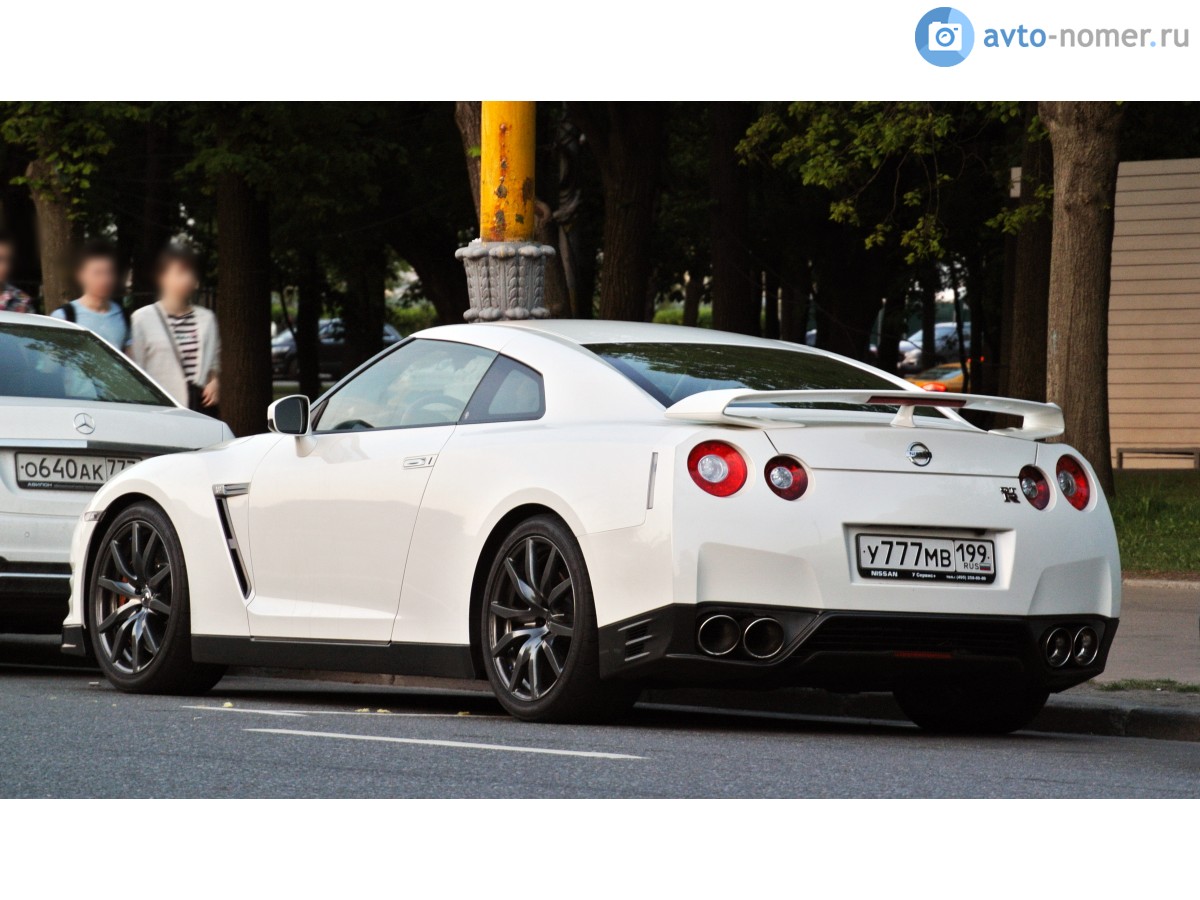 "у 777 мв 199" photos Nissan GT-R. Russia